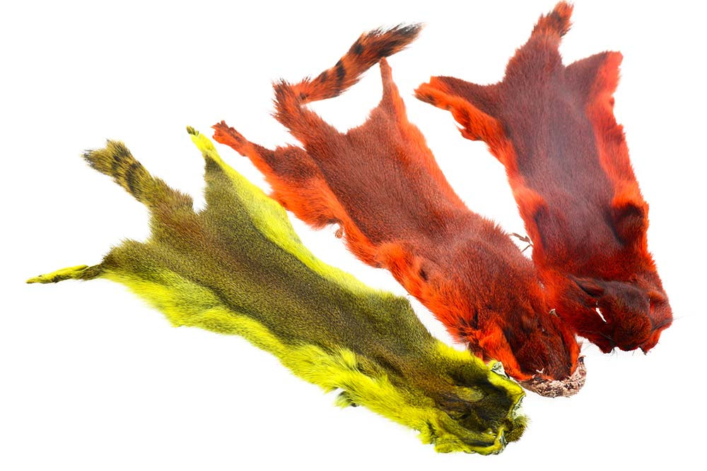 Whole squirrels, squirrels tails and squirrel zonker for fly tying ...