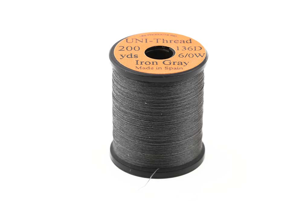 Uni Thread 8/0 and 6/0 in Iron Grey