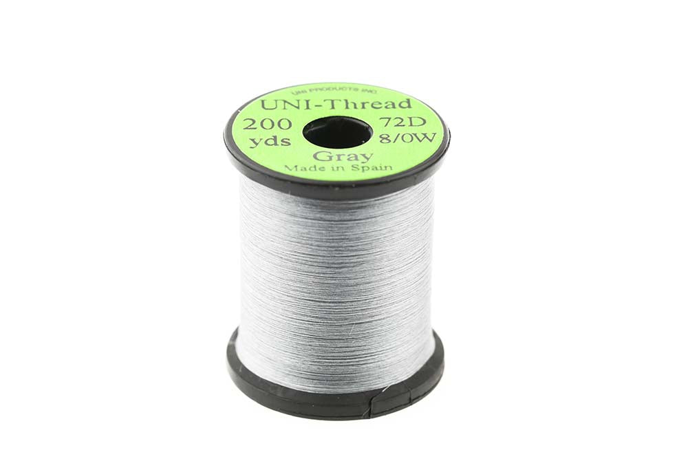 Uni Thread 8/0 and 6/0 in Grey – Nordic Anglers